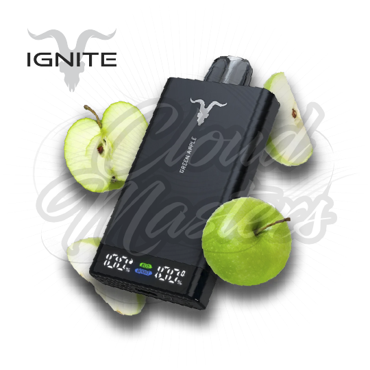Ignite – V150 Pro – Green Apple – até 15000 Puffs – Cloud Masters Brasil