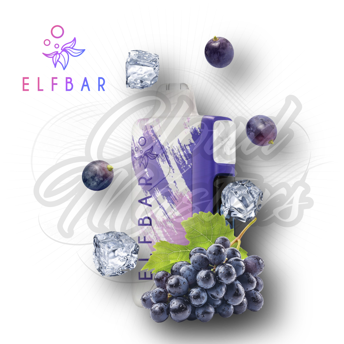 Elfbar- Ice King – Grape Ice – até 40.000 Puffs – Cloud Masters Brasil